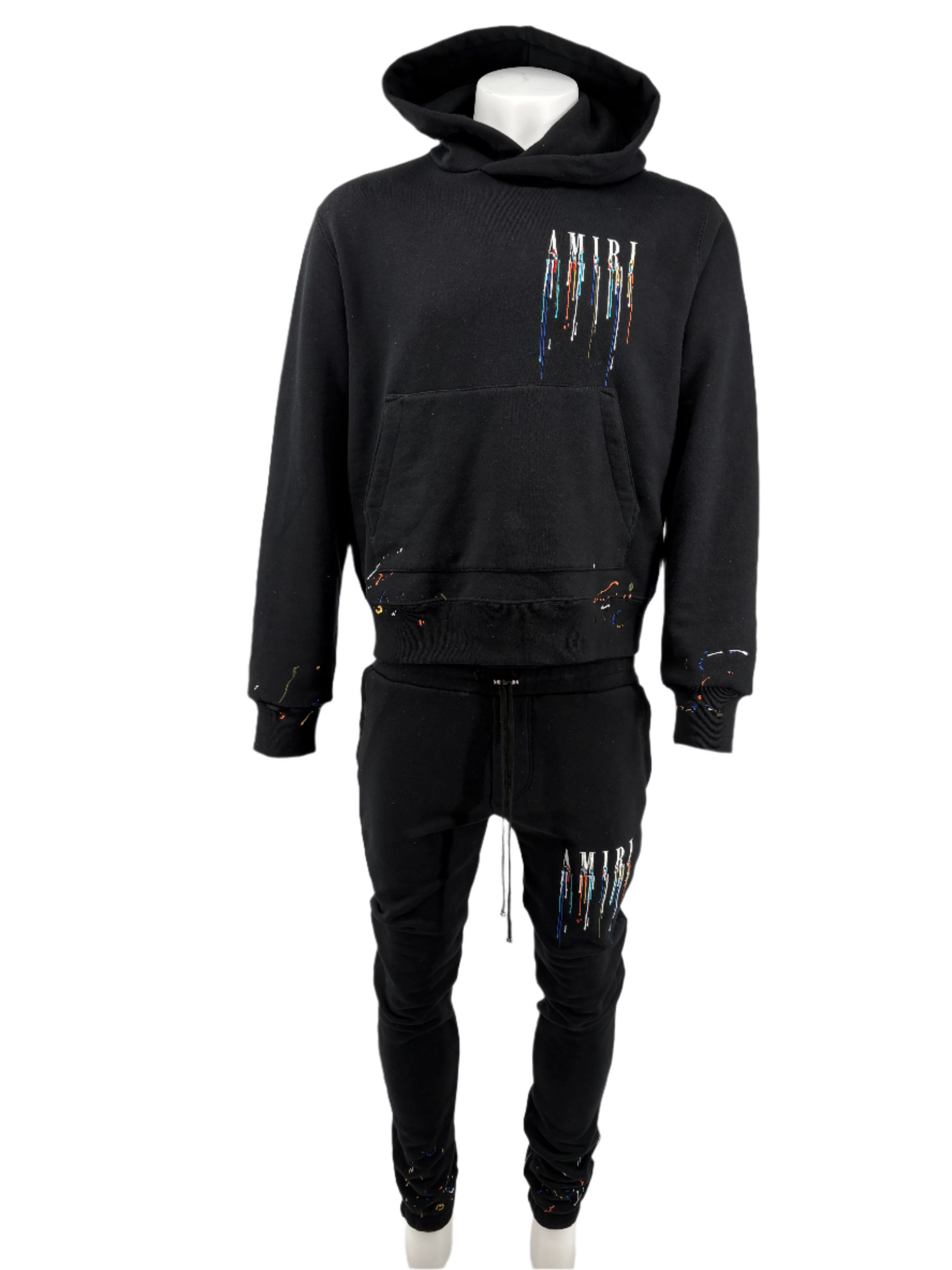 AMIRI Paint Drip Core Logo Tracksuit - Black