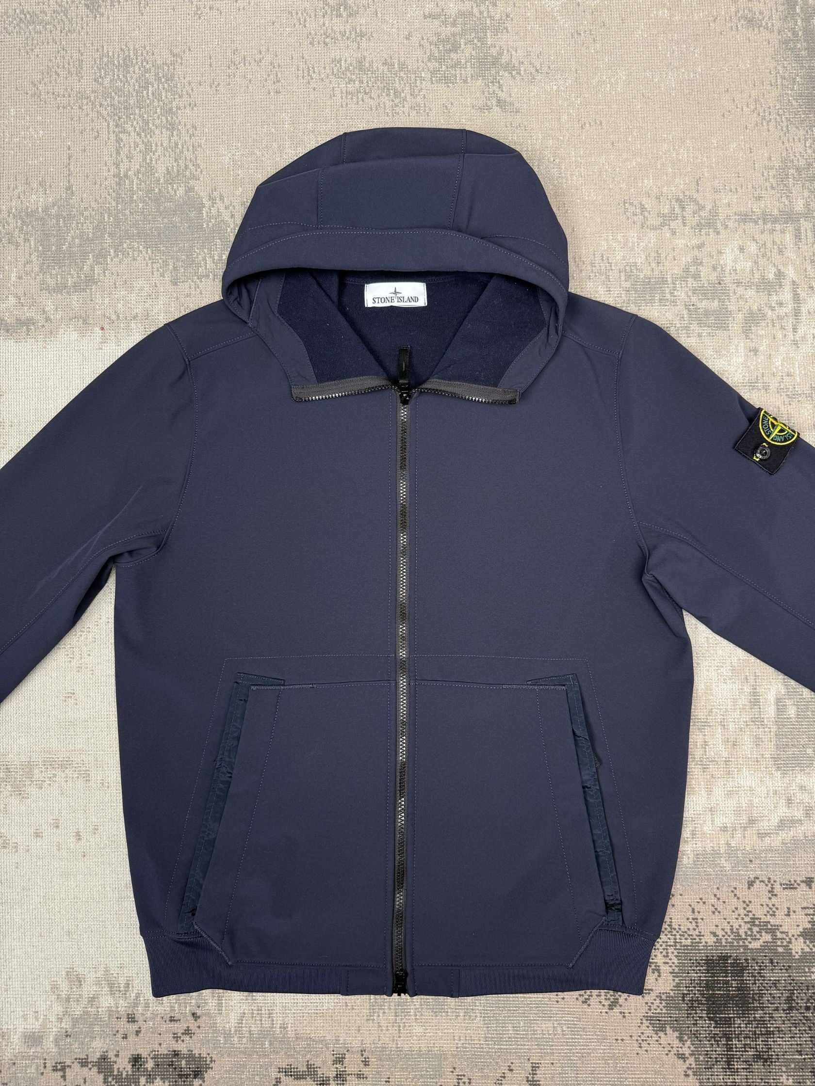 Stone Island Soft Shell-R Jacket - Navy
