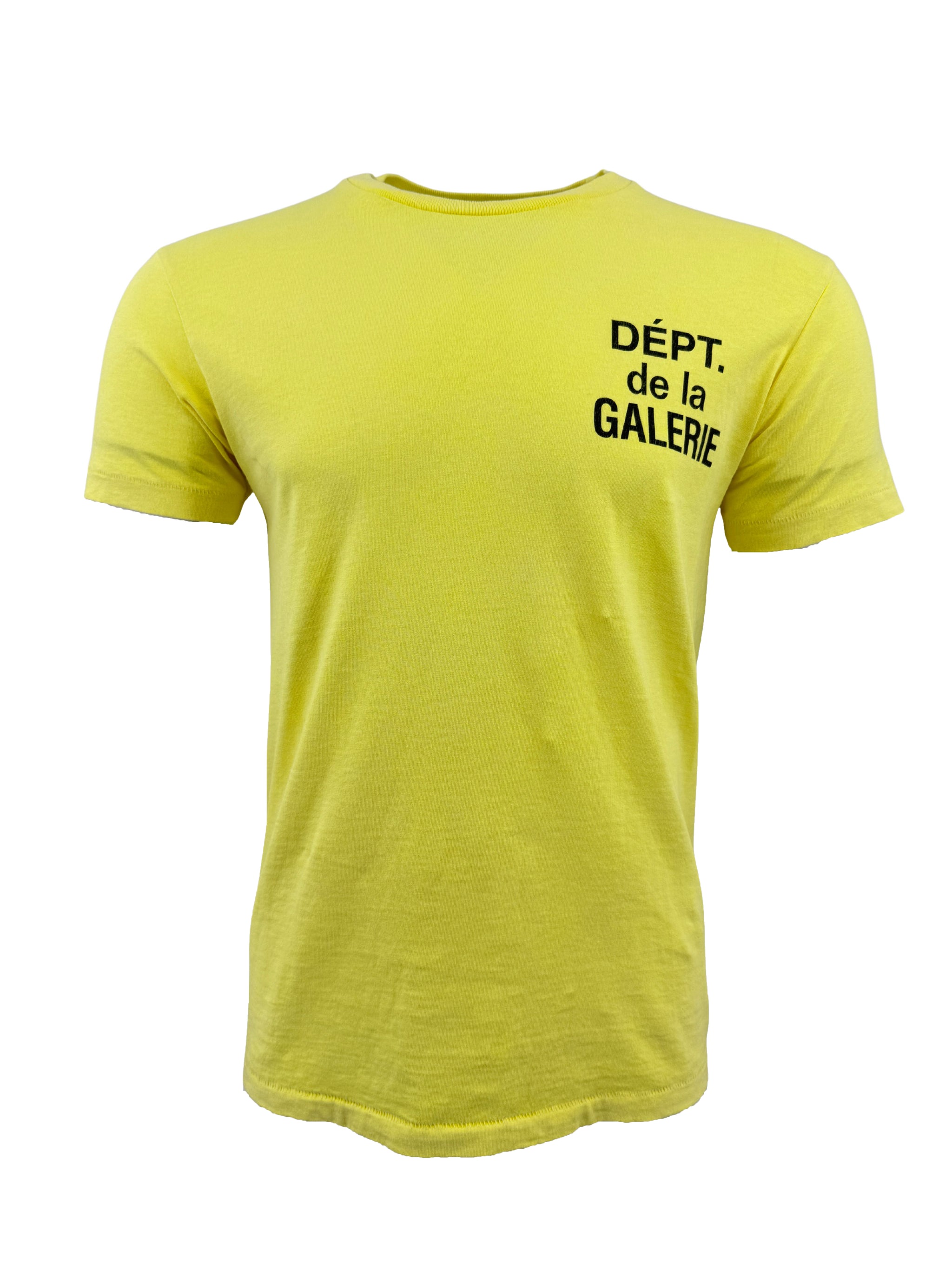 Gallery Dept Logo Print T-shirt - Yellow